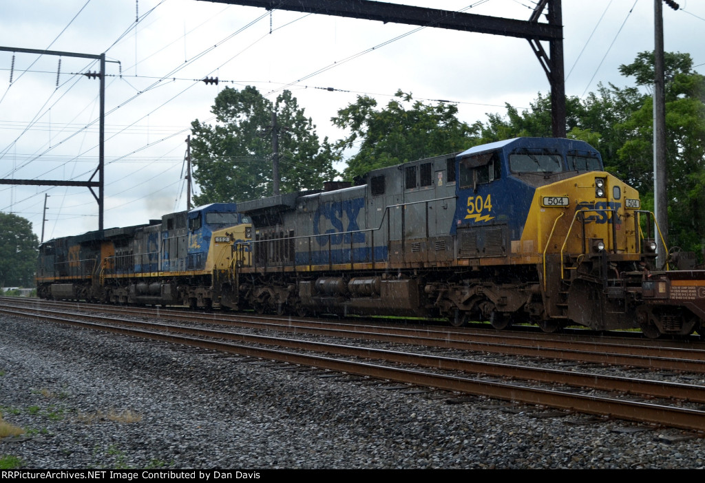 CSX AC44CW 504 trails on Q032-02